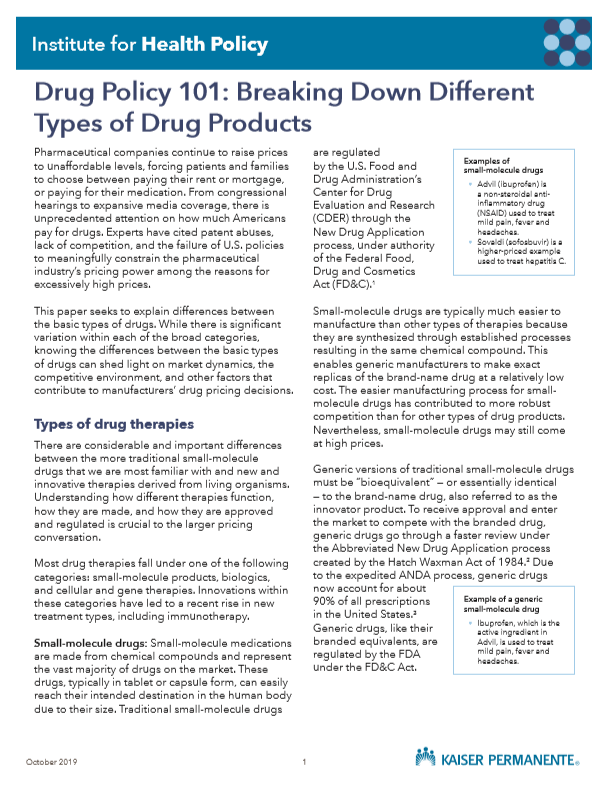 Drug policy 101: Breaking down different types of drug products ...